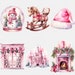 Pink Christmas PNG | Adorable Cute Watercolor Clip Art Little Girl ...