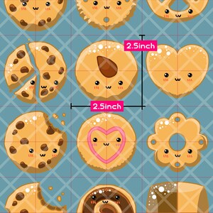 Kawaii Cookie | Cookie Chip, Chocolate Chip Cookie, Heart, Almond ...