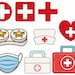 Medical Clipart Bundle | Doctor Nurse First Aid PNG SVG Kit Syringe ...