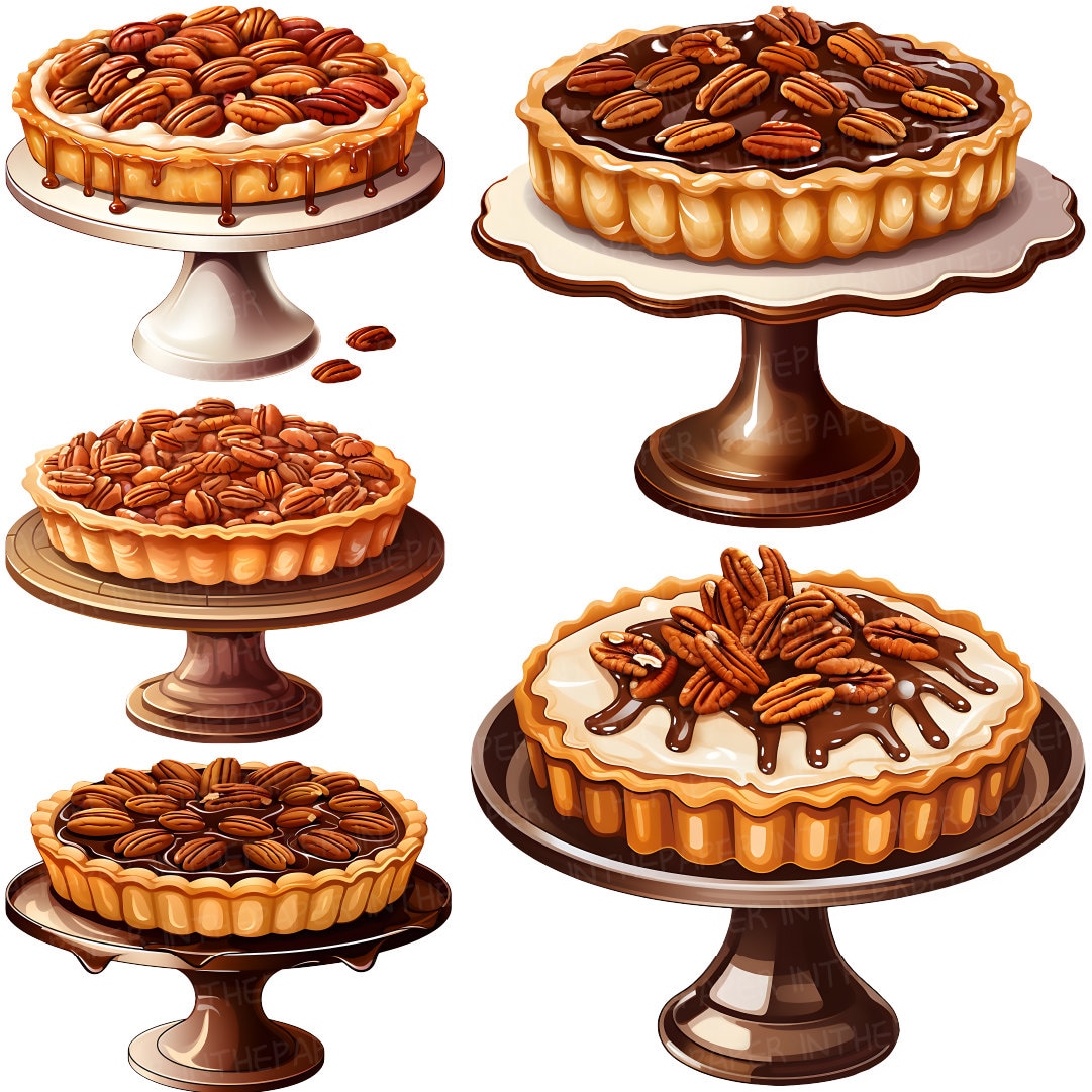 Pecan Pie PNG Nuts Dessert Clipart Sweet Bakery Bread Heart Pastry ...
