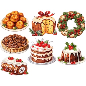 Christmas Food PNG | Dessert Clipart Turkey Roast Beef Mince Pie ...