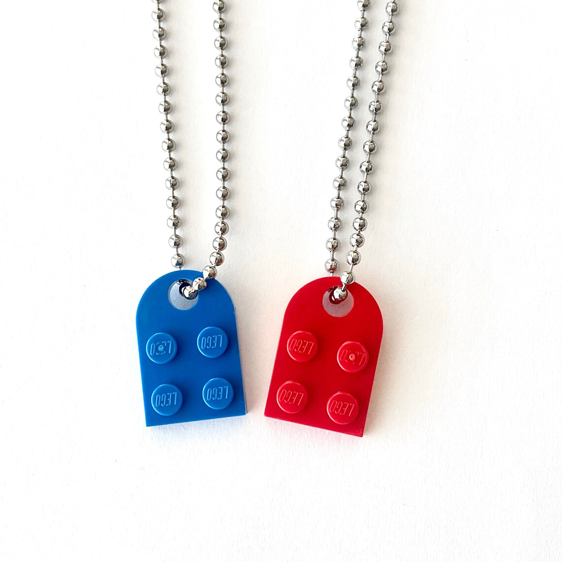 Heart Necklace Set Made With Authentic LEGO® Bricks - Etsy