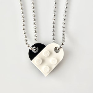 Heart Necklace Set, Made With Authentic LEGO® Bricks, Matching ...