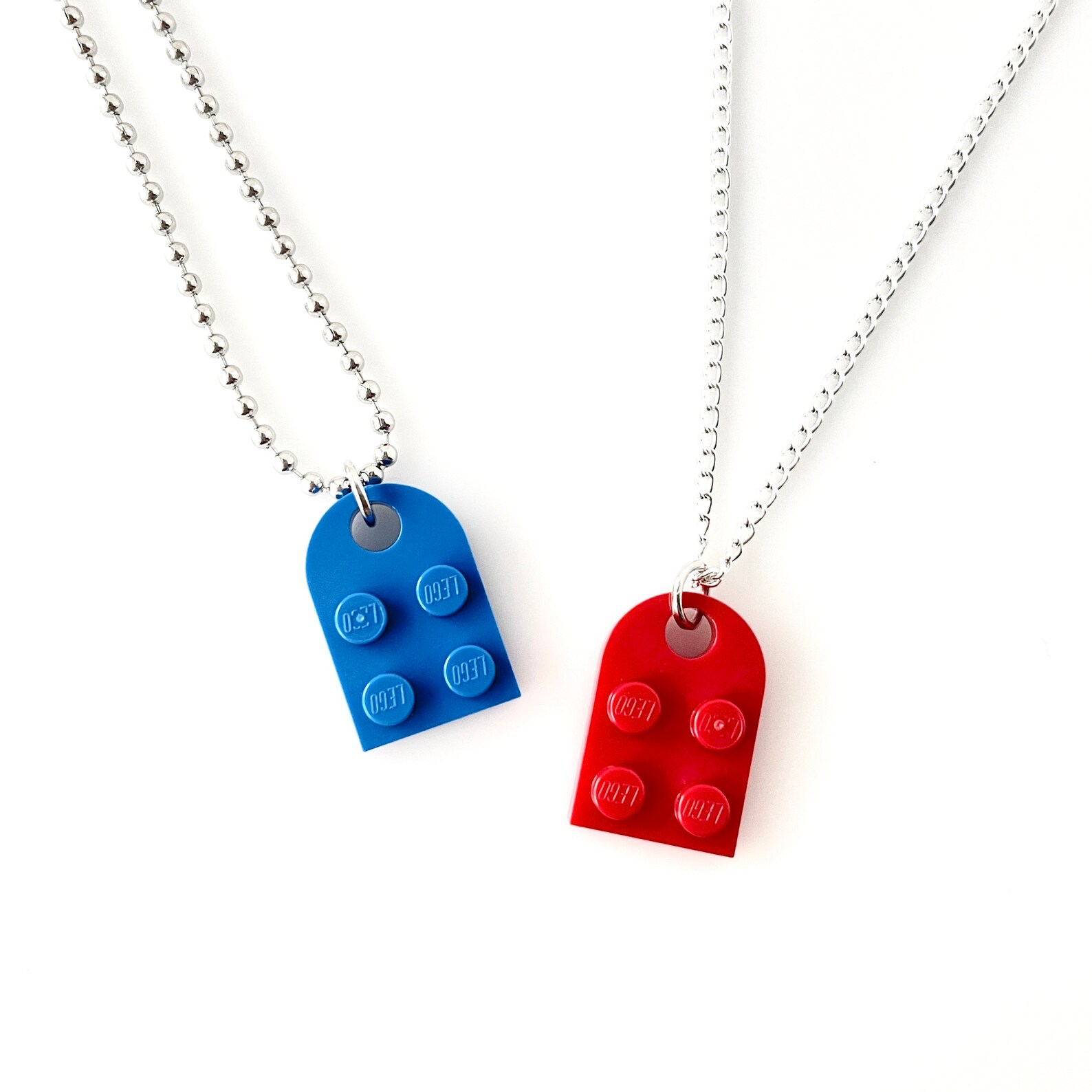 Heart Necklace Set Made With Authentic LEGO® Bricks - Etsy