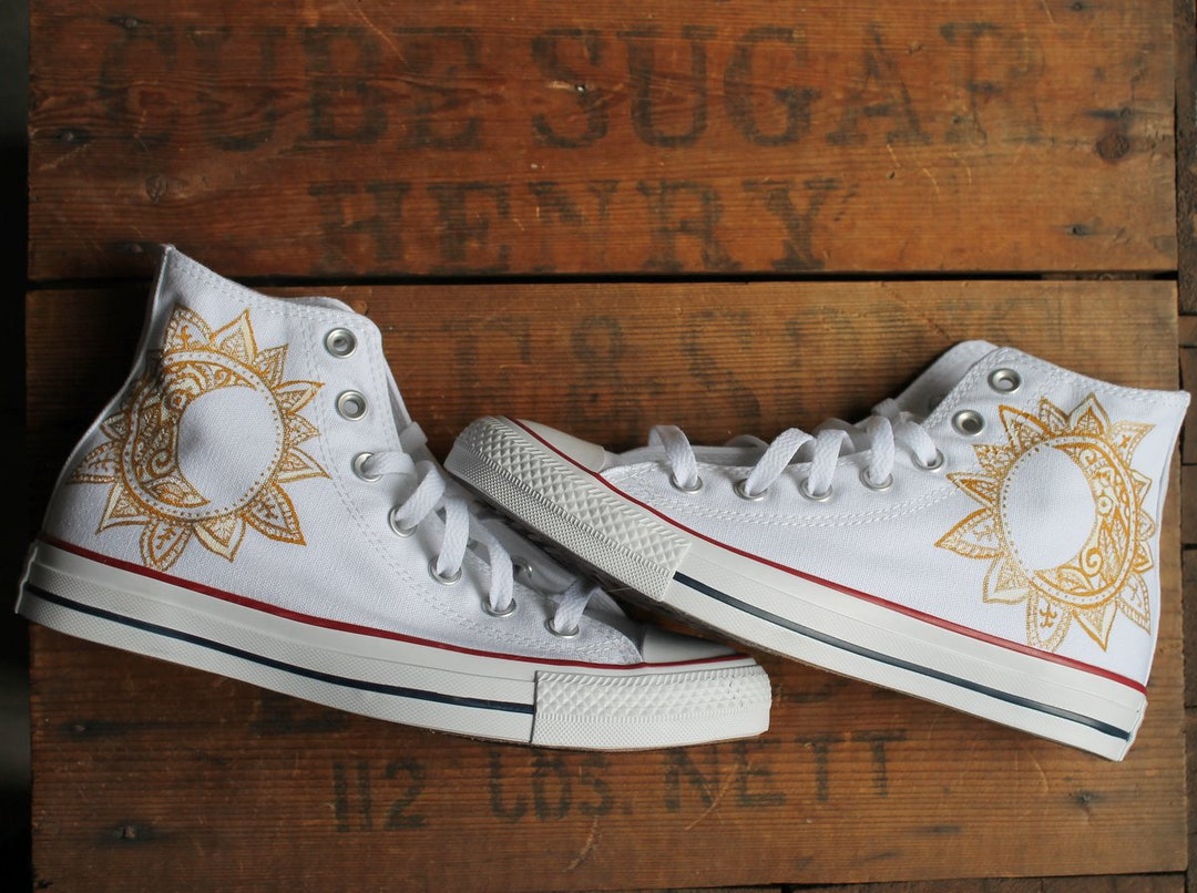 Custom Painted Mandala Converse Shoes - Etsy UK