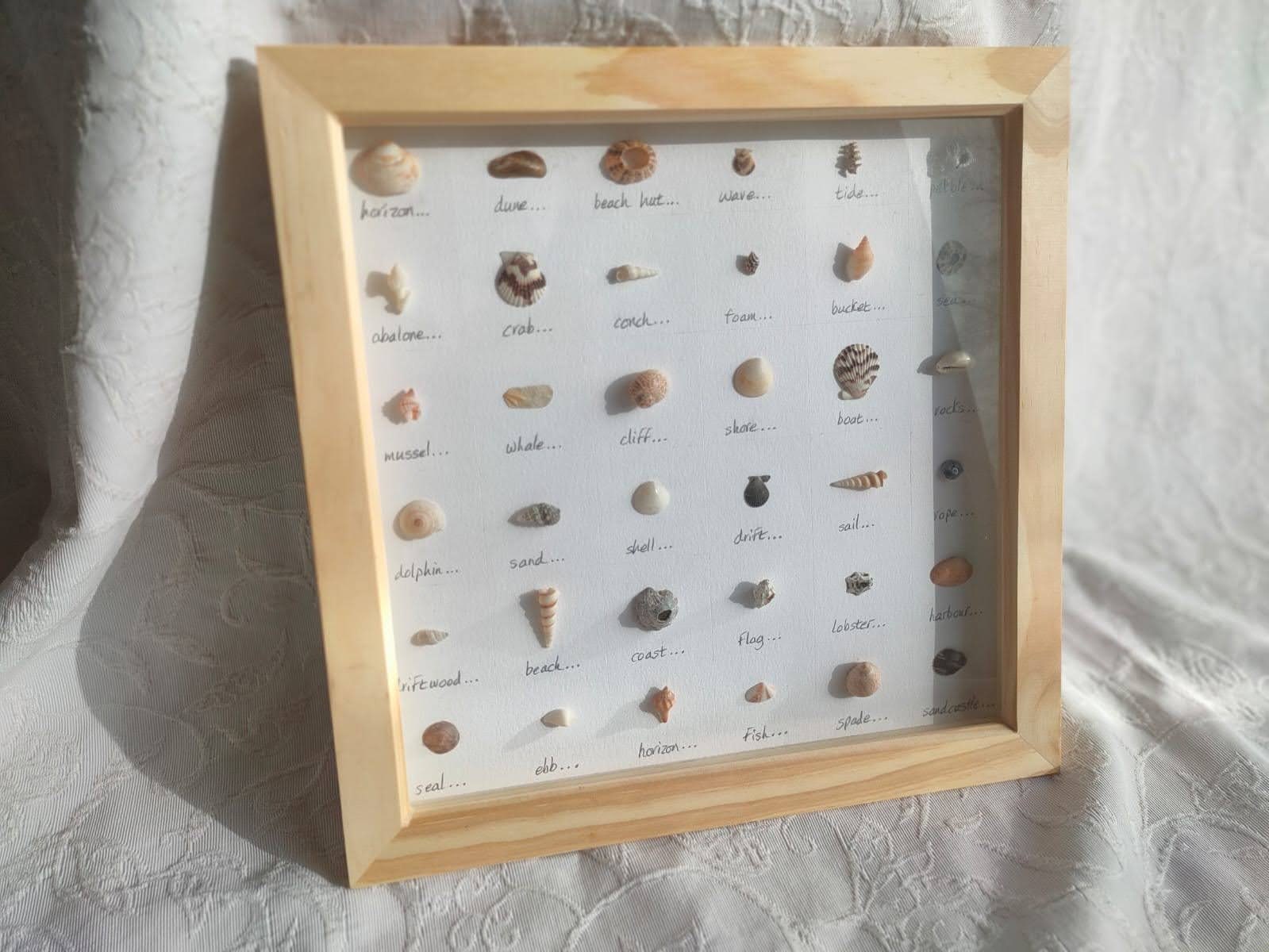 Natural Wood Shell Picture Framed Beach Sea - Etsy UK