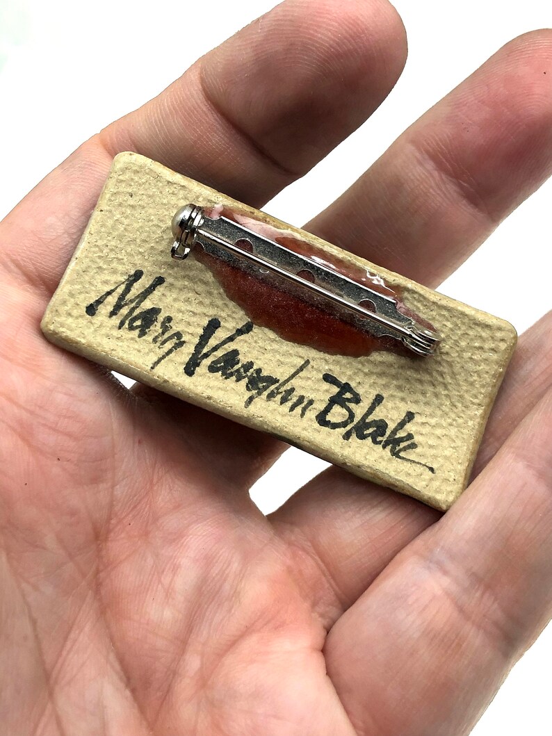 Mary Vaughn Blake Pottery Jewelry | Earrings & Brooch | Rural Farm ...