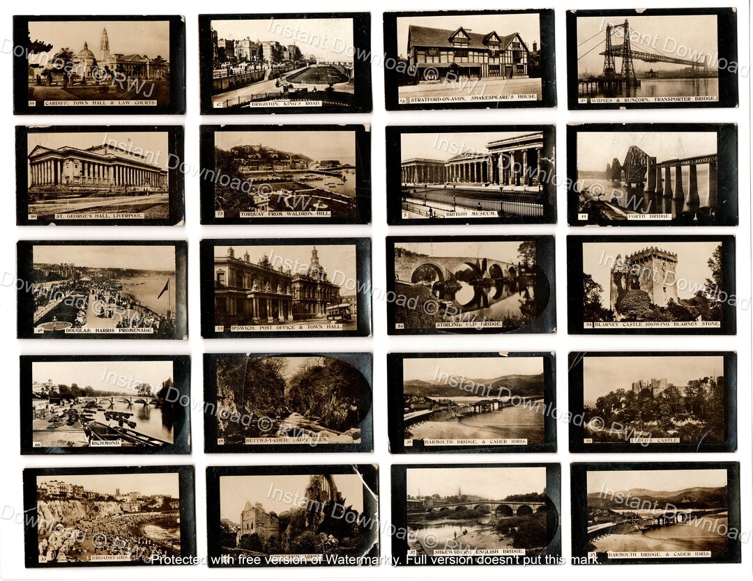 Vintage Great Britain Ephemera Photo's Ephemera Digital Download ...