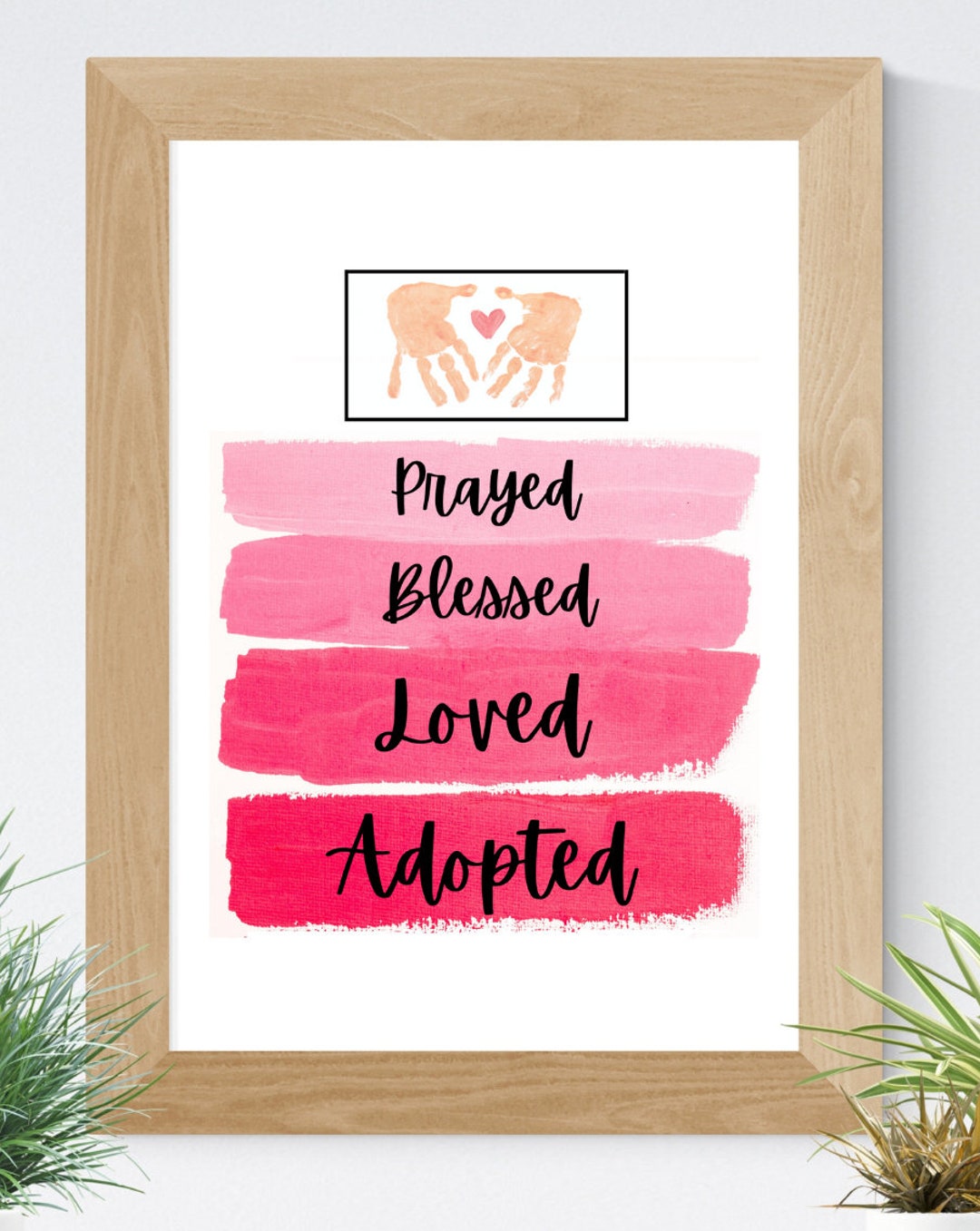 Adoption Prayer, Christian Adoption Art Digital Printable, Adopted Baby ...