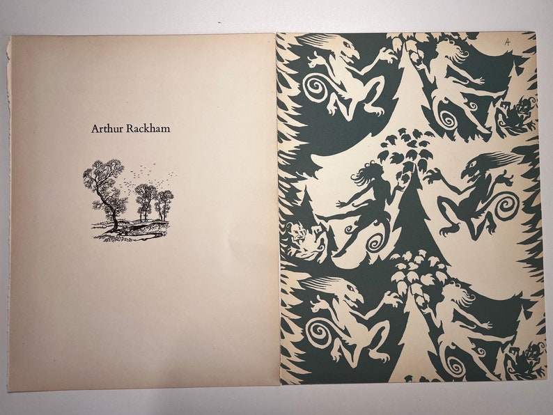 Arthur Rackham Prints A Midsummer-nights Dream 1900 Tipped in Plates ...