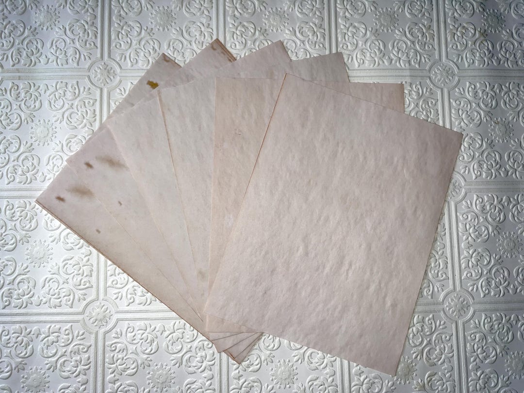 Light Pink Dyed Papers| Junk Journals | Hand Dyed Papers | 10 Sheets ...