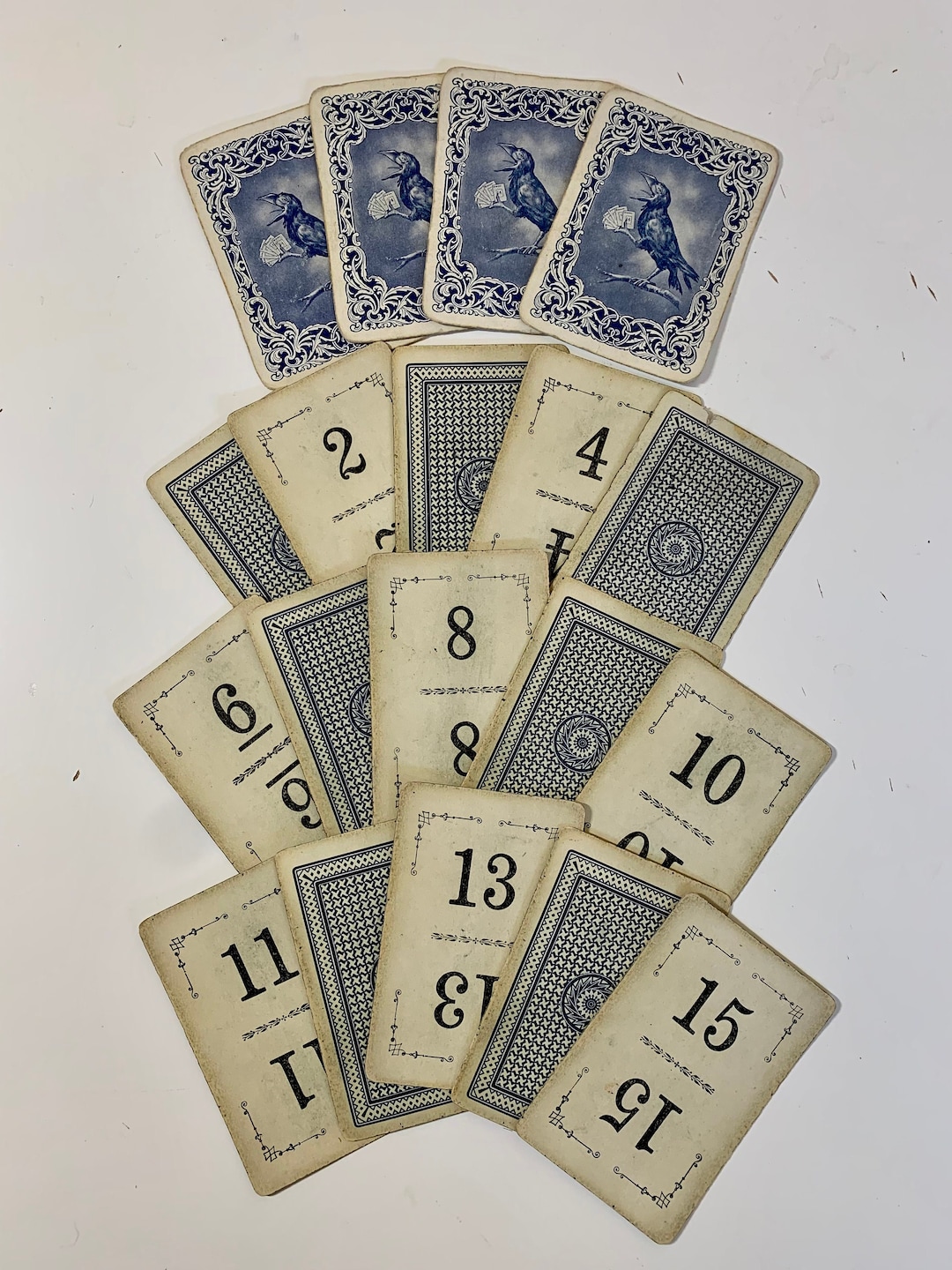 Flinch Cards • Rook Cards• Vintage Card Set of 20• Antique Playing ...