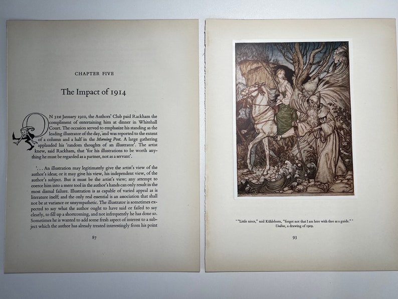 Arthur Rackham Prints Mother Goose Vintage the Snow Queen Illustrations ...