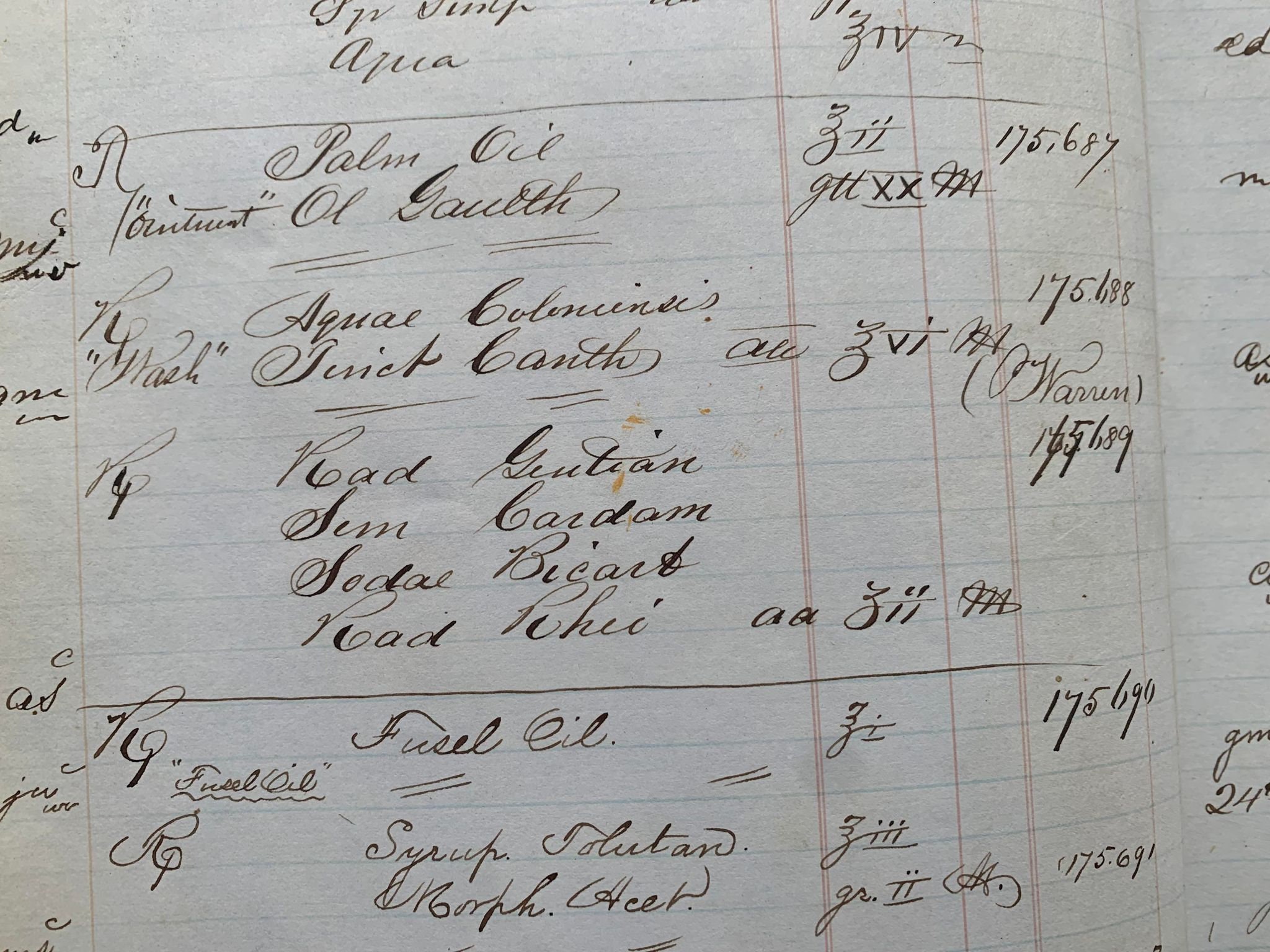 1800's Vintage Ledger Paper Handwritten Ledger Pages - Etsy