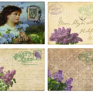 Printable Lilac Tall Skinny Junk Journal Kit. Printable Lilac Journal ...