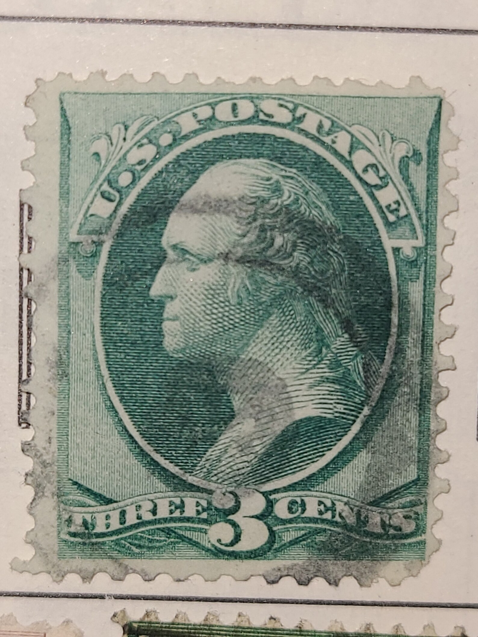 3 Cent Washington Stamp | Etsy