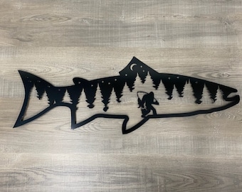 Metal Trout Sign - Etsy