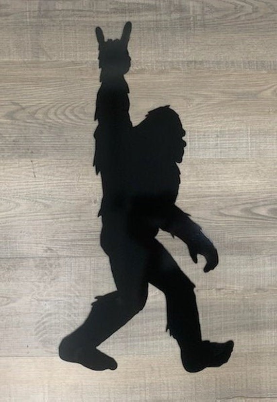 Sasquatch Rock on Metal Wall Sign Metal Art - Etsy