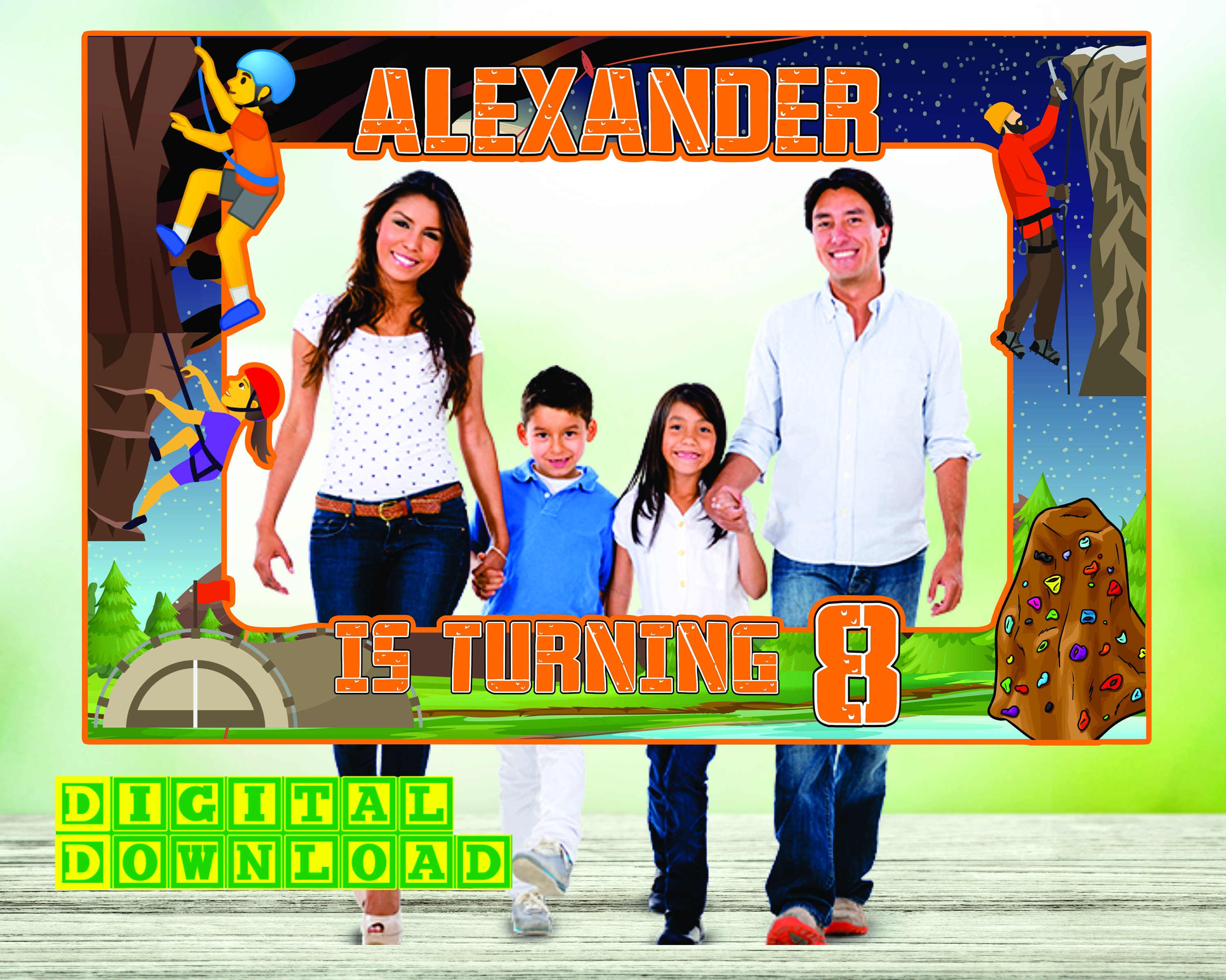 Rock Climb Photo Booth Frame Rock Climb Selfie Frame Rock | Etsy