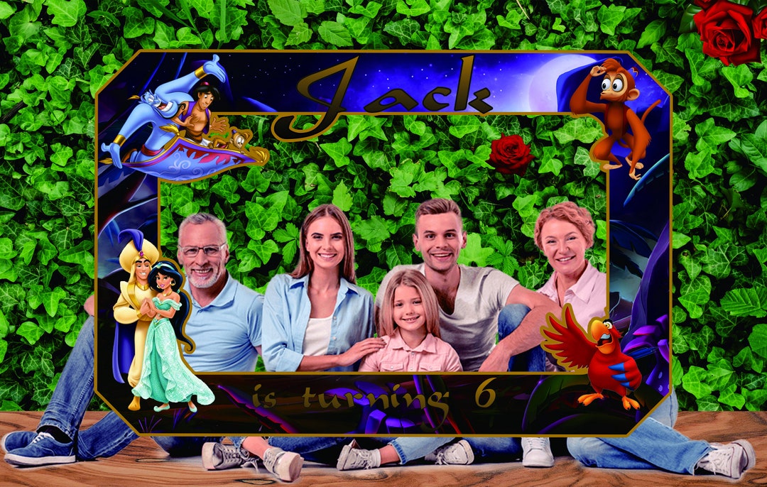 Aladdin Photo Booth Frame, Aladdin Selfie Frame, Aladdin Frame, Aladdin ...