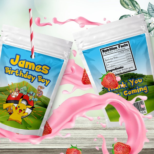 Pikachu Capri Sun Label - Etsy