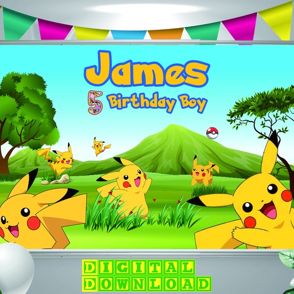 Pikachu Birthday Svg - Etsy