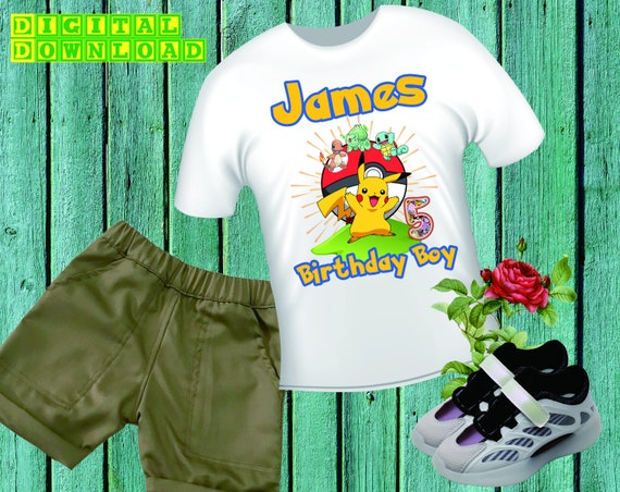 Pikachu Iron on Transfer Pikachu Printable Shirt Design - Etsy