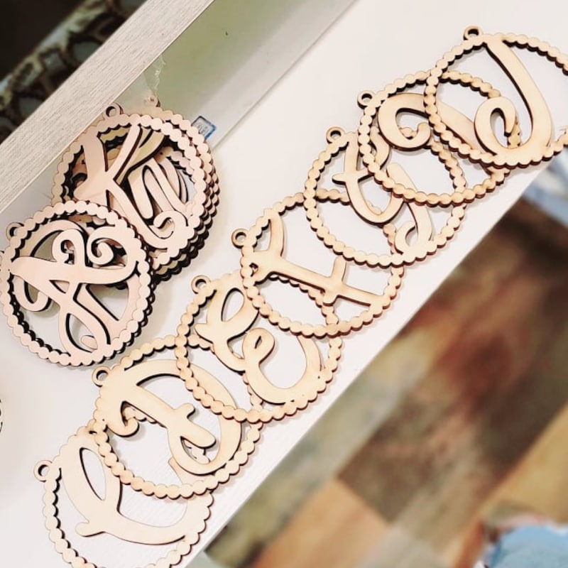 Car Pendant Initials - Etsy