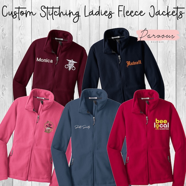 Custom Logo Fleece Jacket - Etsy