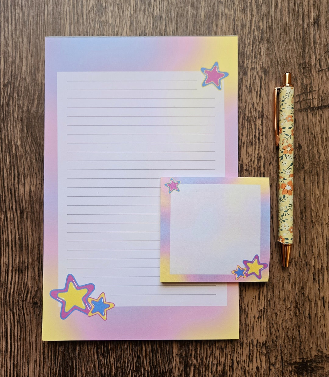Notepads, Sticky Notes, Sunflower, Mushroom, Moon, Stars, Rainbow ...