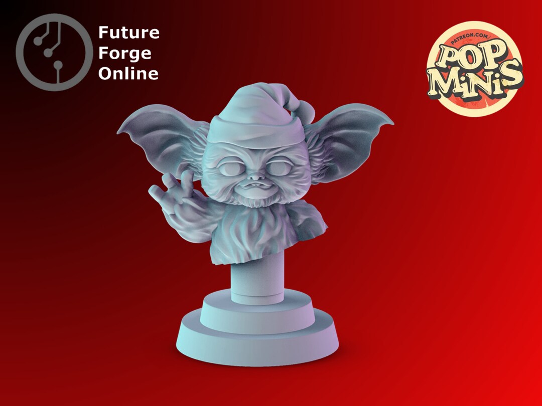 Gizmo | Bust | 80mm or 110mm | Designed by Pop Minis | Resin 3D Print ...