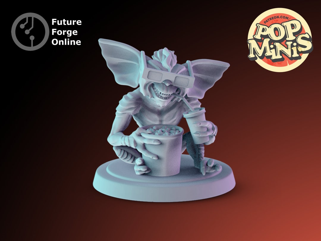 Cinema Stripe Gremlin Miniature Gremlins Designed by Pop Minis - Etsy