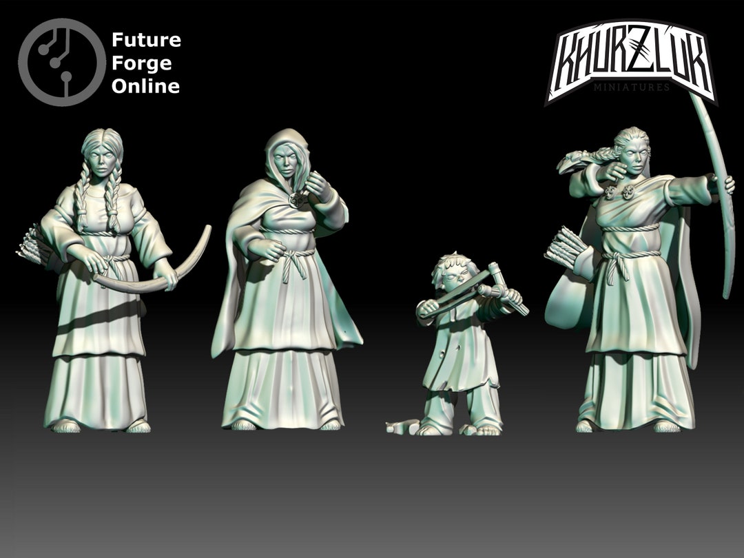 Female Militia | Horse Lords | 28mm Scale | Designed by Khurzluk ...