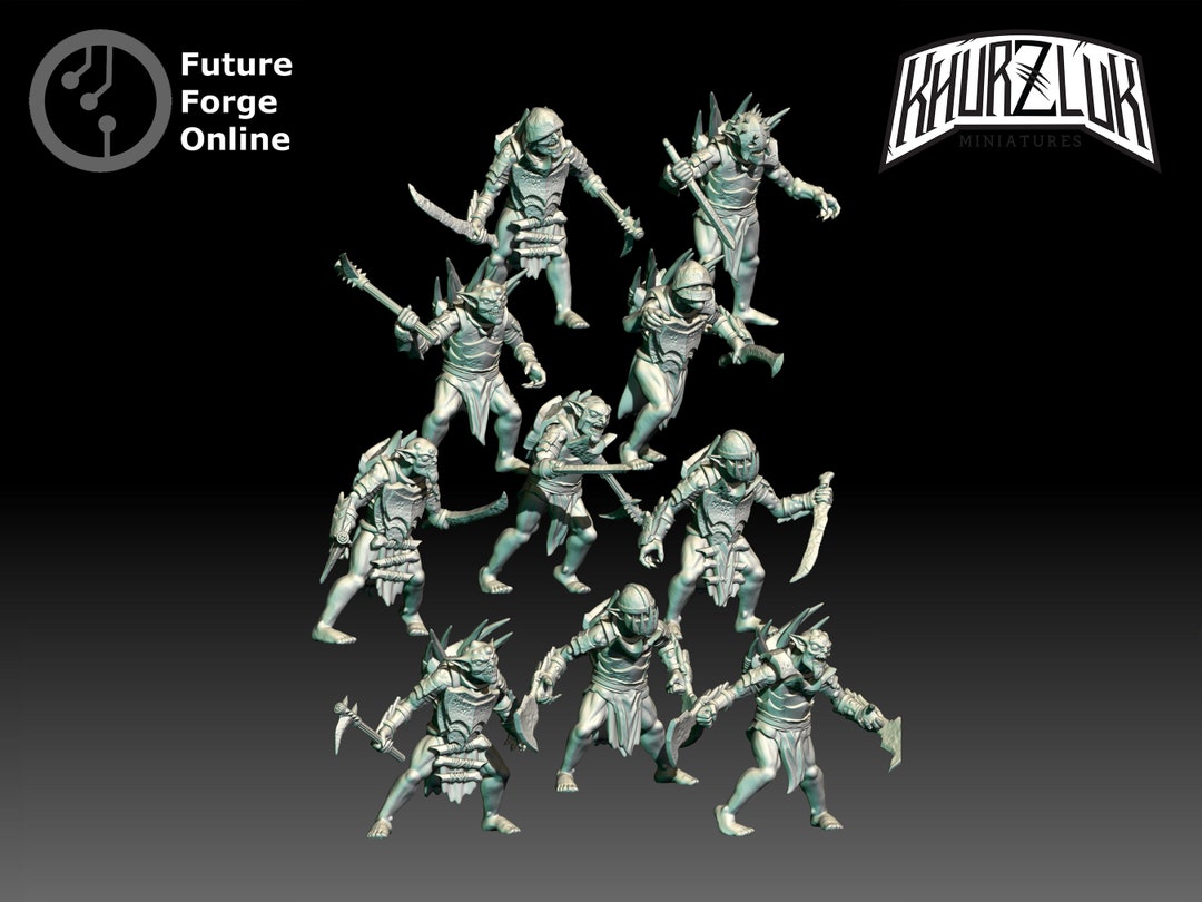 Goblin Horde | Iron Fang | 28mm Scale | Designed by Khurzluk Miniatures ...