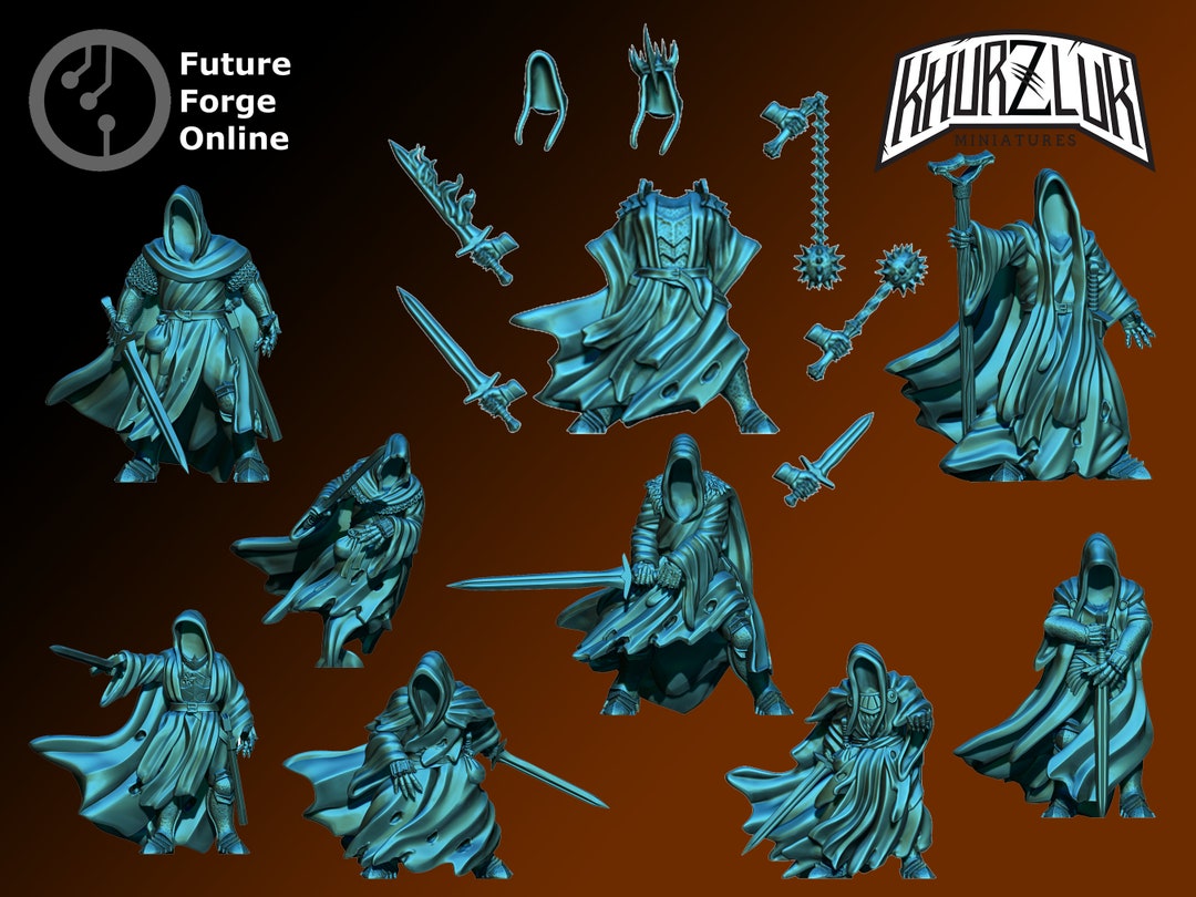 Wraith Lords 28mm Scale Ringwraiths Designed by Khurzluk - Etsy