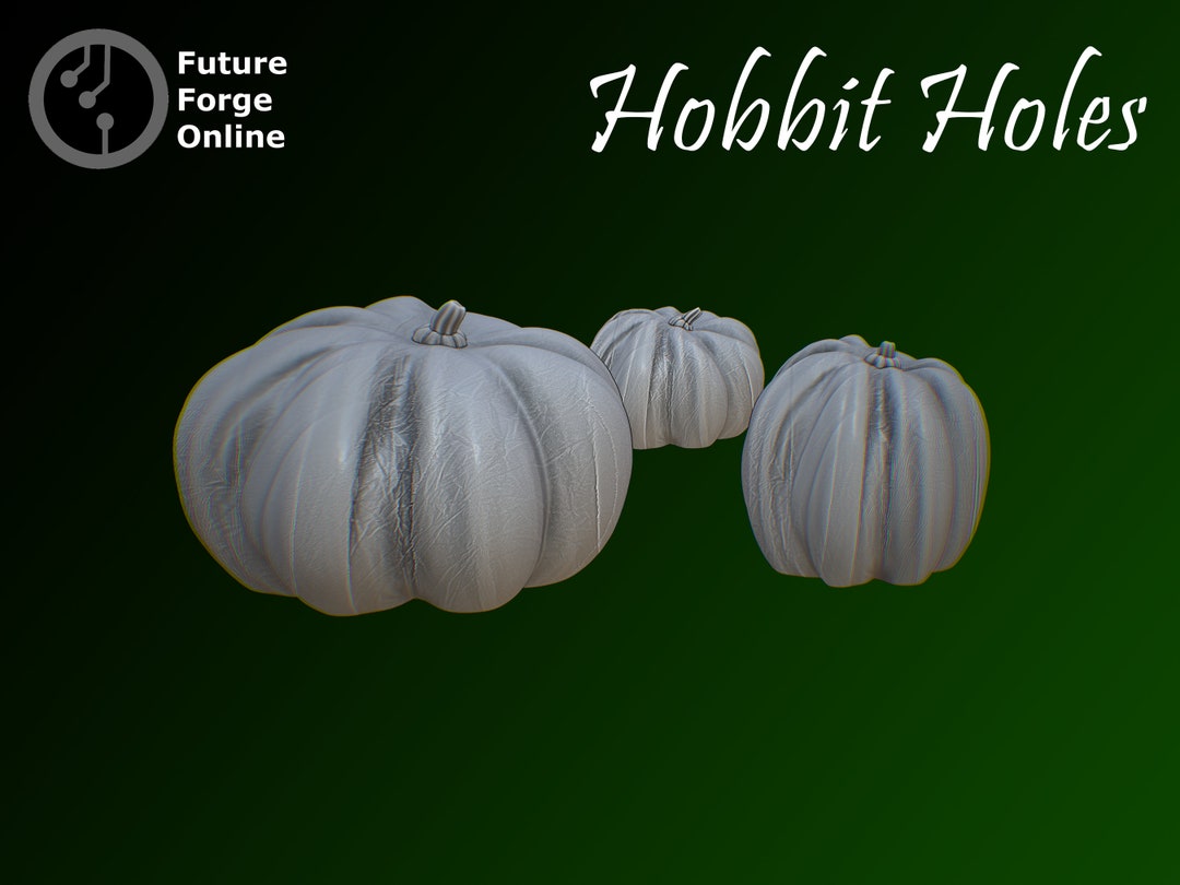 Pumpkins Hobbit Hole 28mm Scale Resin 3D Printed Wargaming and D&D ...