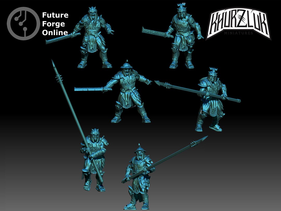 Warriors | Warbreed Orcs | 28mm Scale | Designed by Khurzluk Miniatures ...