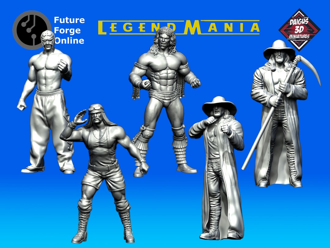 Legend Mania | Wrestling Miniatures | Designed by Daigus 3D Miniatures ...
