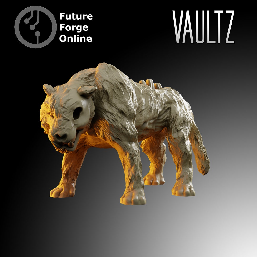 Tiger Zombie Animals Miniature Model Designed by Vault Z - Etsy