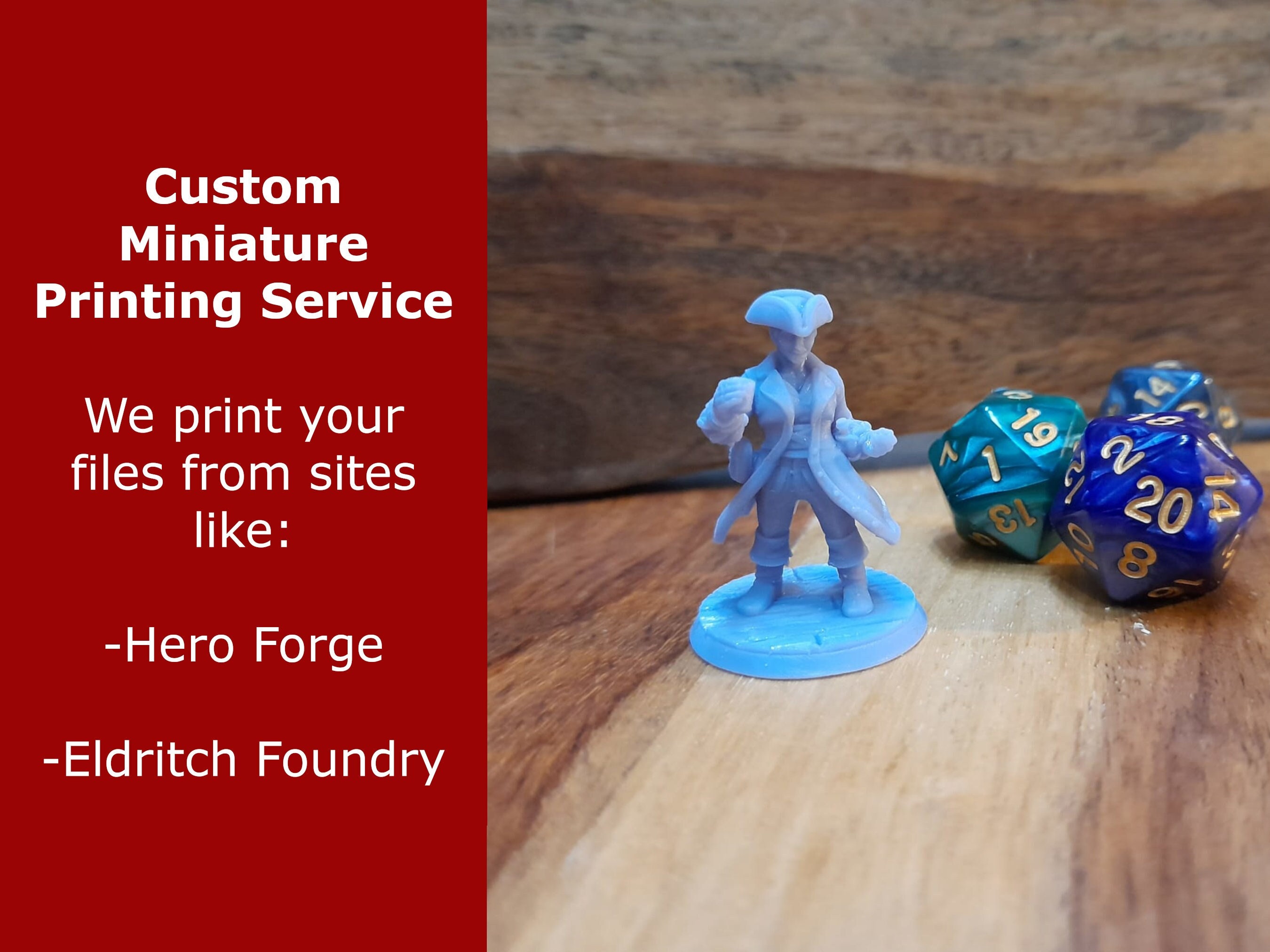 Hero Forge Printing Service Custom Miniature Resin 3D - Etsy UK