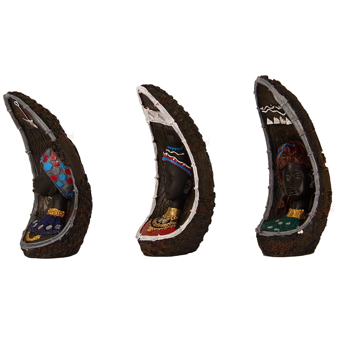 African Lady Figurines Showpieces for Living Room Side Table | Etsy