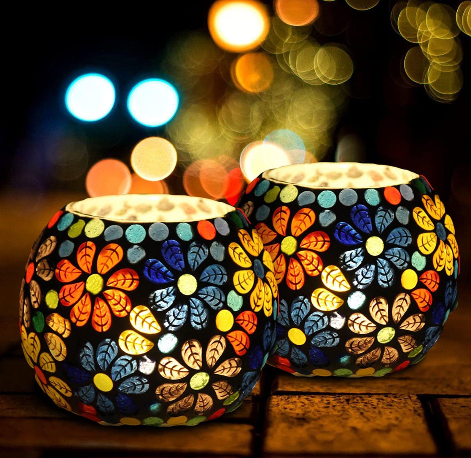Tree Glass Mosaic Tealight Candle for Home Decoration Mosaic - Etsy