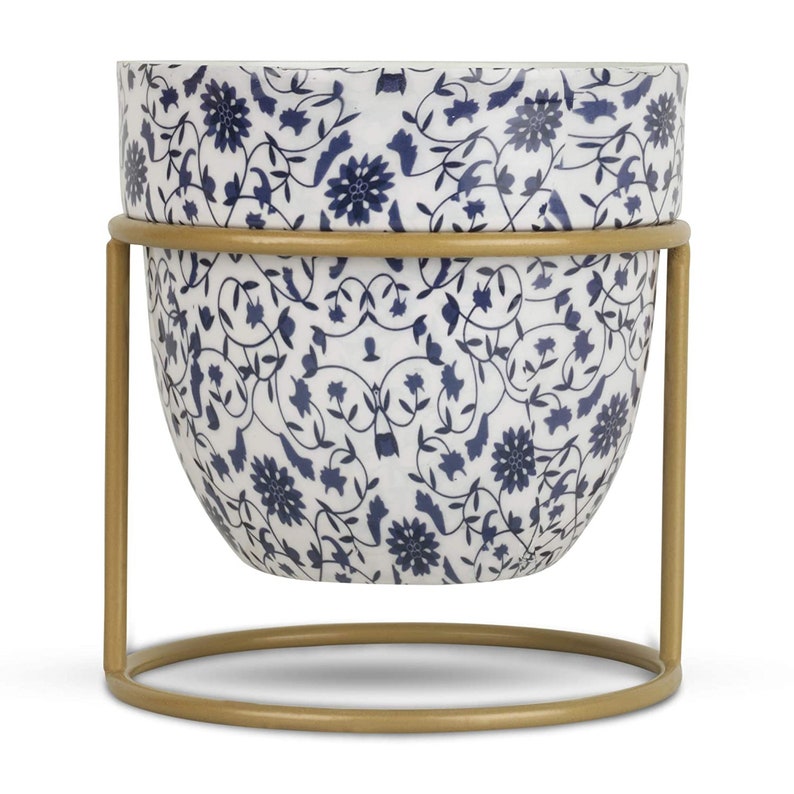 Plant Stand Mid Century Modern Pot Stand Indoor Stand & Pot - Etsy