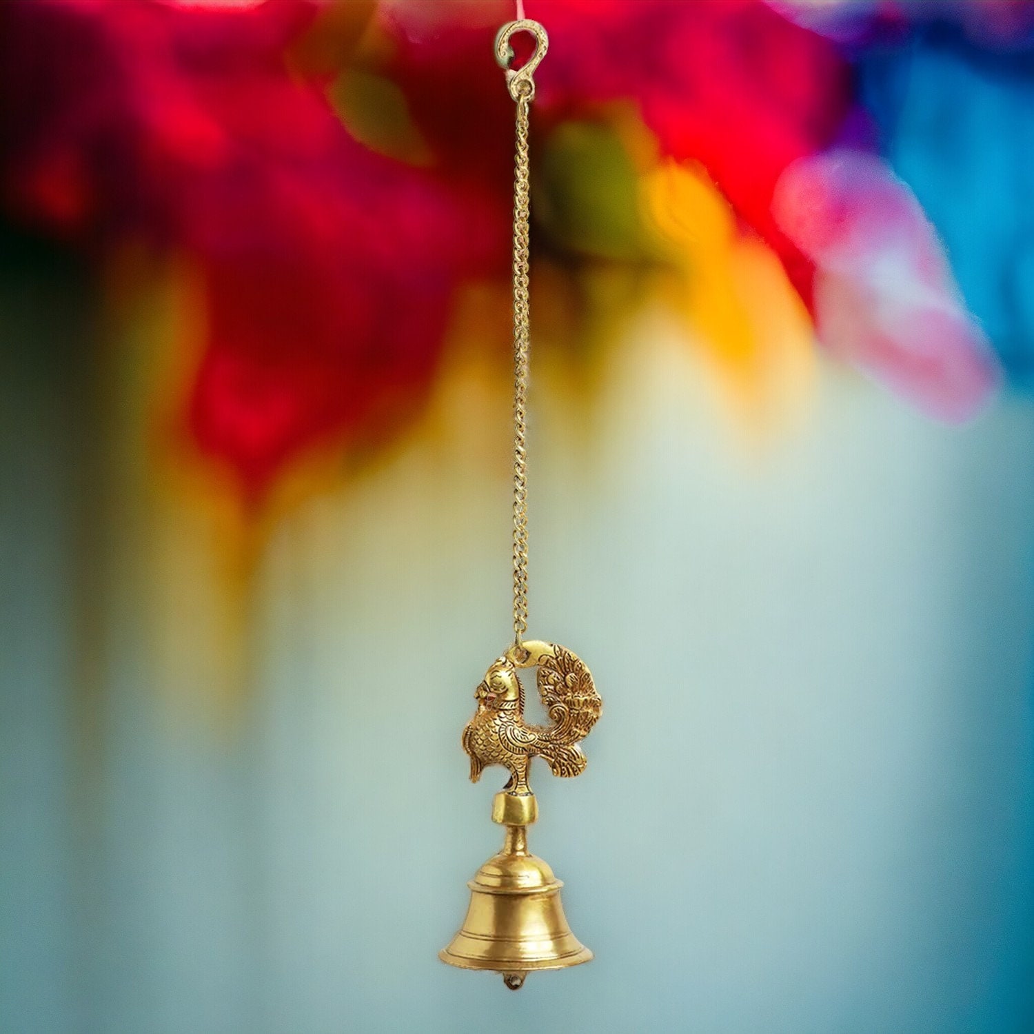 Peacock Brass Decorative Hanging Bells for Home Decoration - Etsy