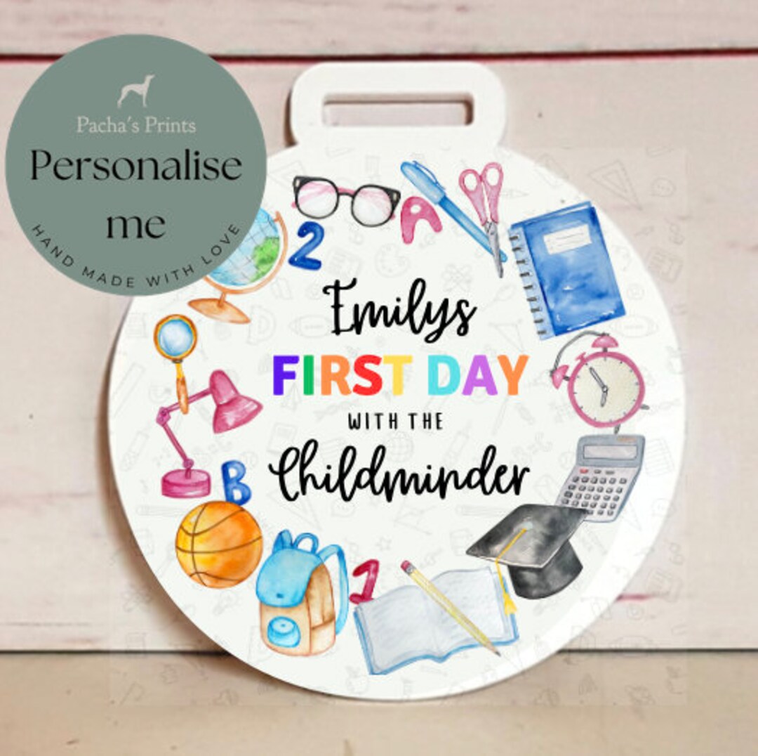 First Day of School Medal, Back to School, Children's Medal ...