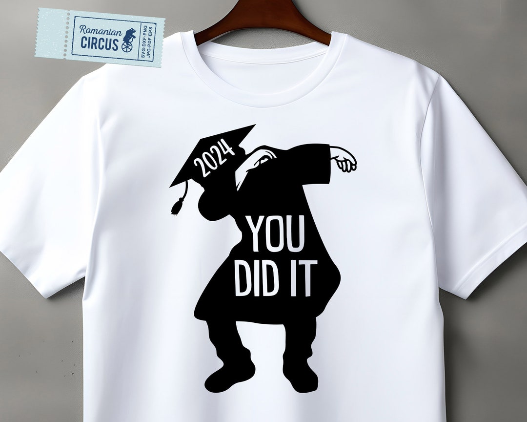 Dabbing Grad Svg, Png, Graduate 2024 Shirt Svg, Graduation 2024 Svg ...