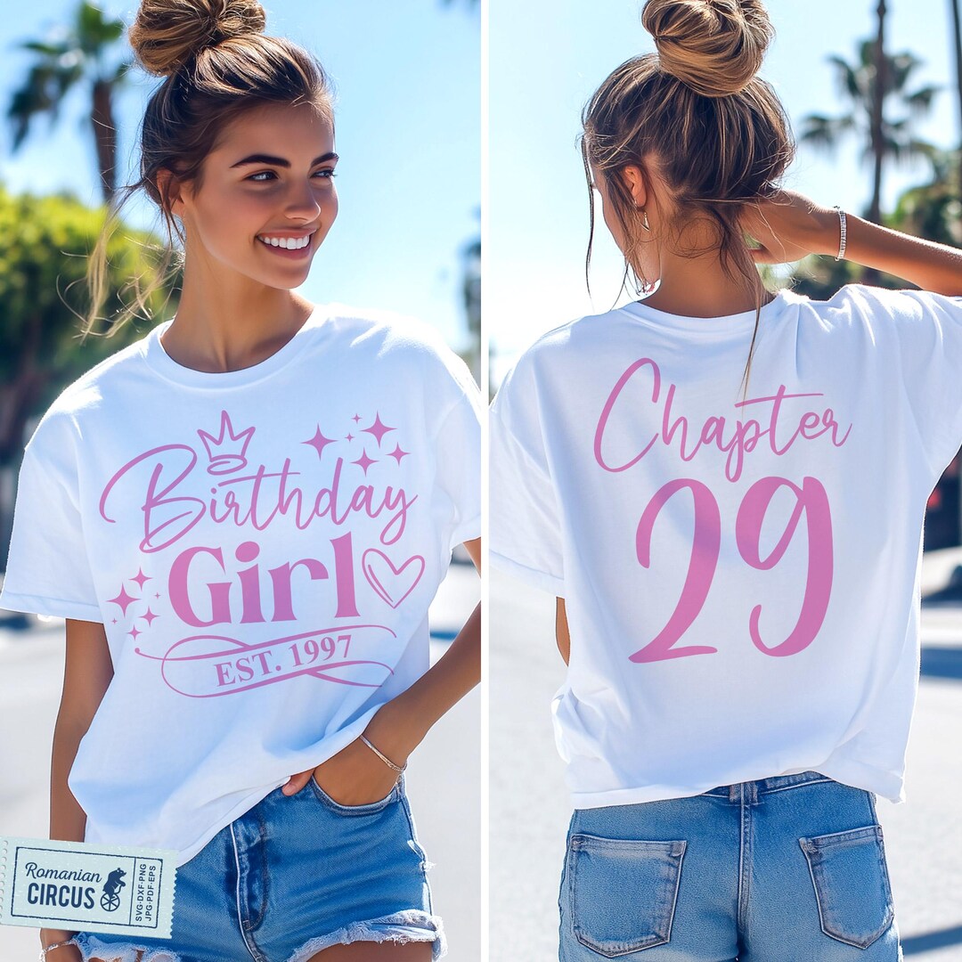 Birthday Girl Est. 1997 Svg, Png, Chapter 29 Svg, 29th Birthday Girl ...