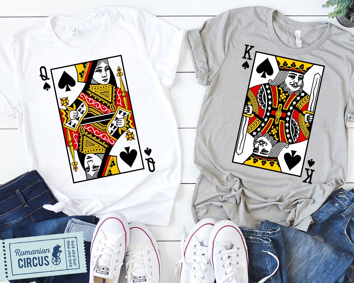 Queen of Spades Svg King of Spades Svg Png King & Queen - Etsy