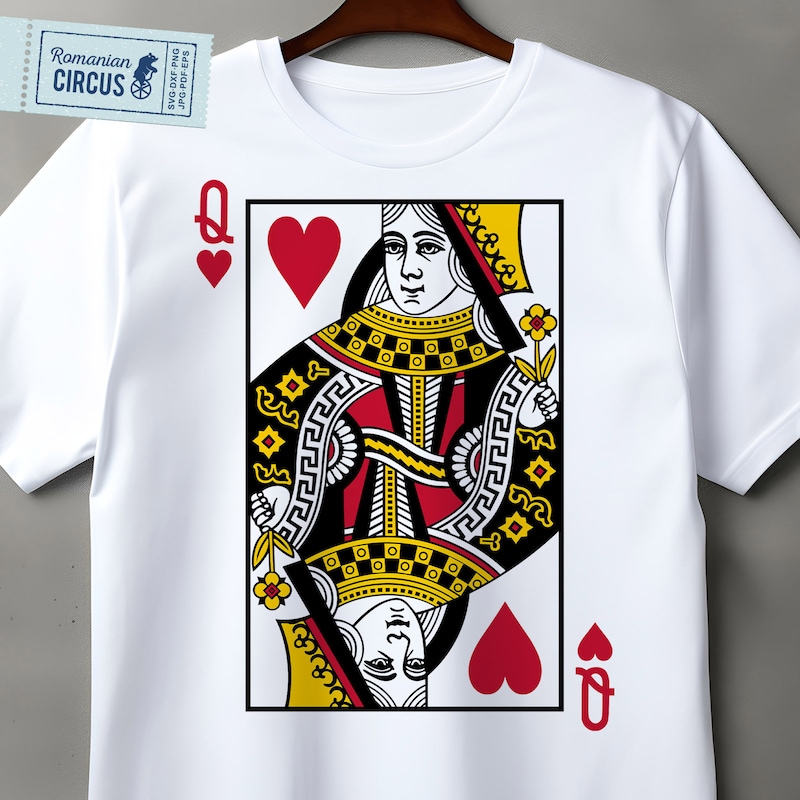 Queen of Hearts Vector - Etsy