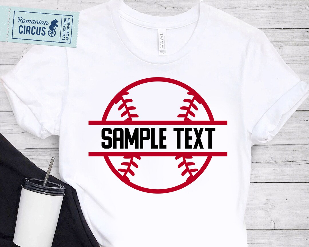 Split Baseball Svg, Png, Personalize, Customize Baseball Svg, Baseball ...